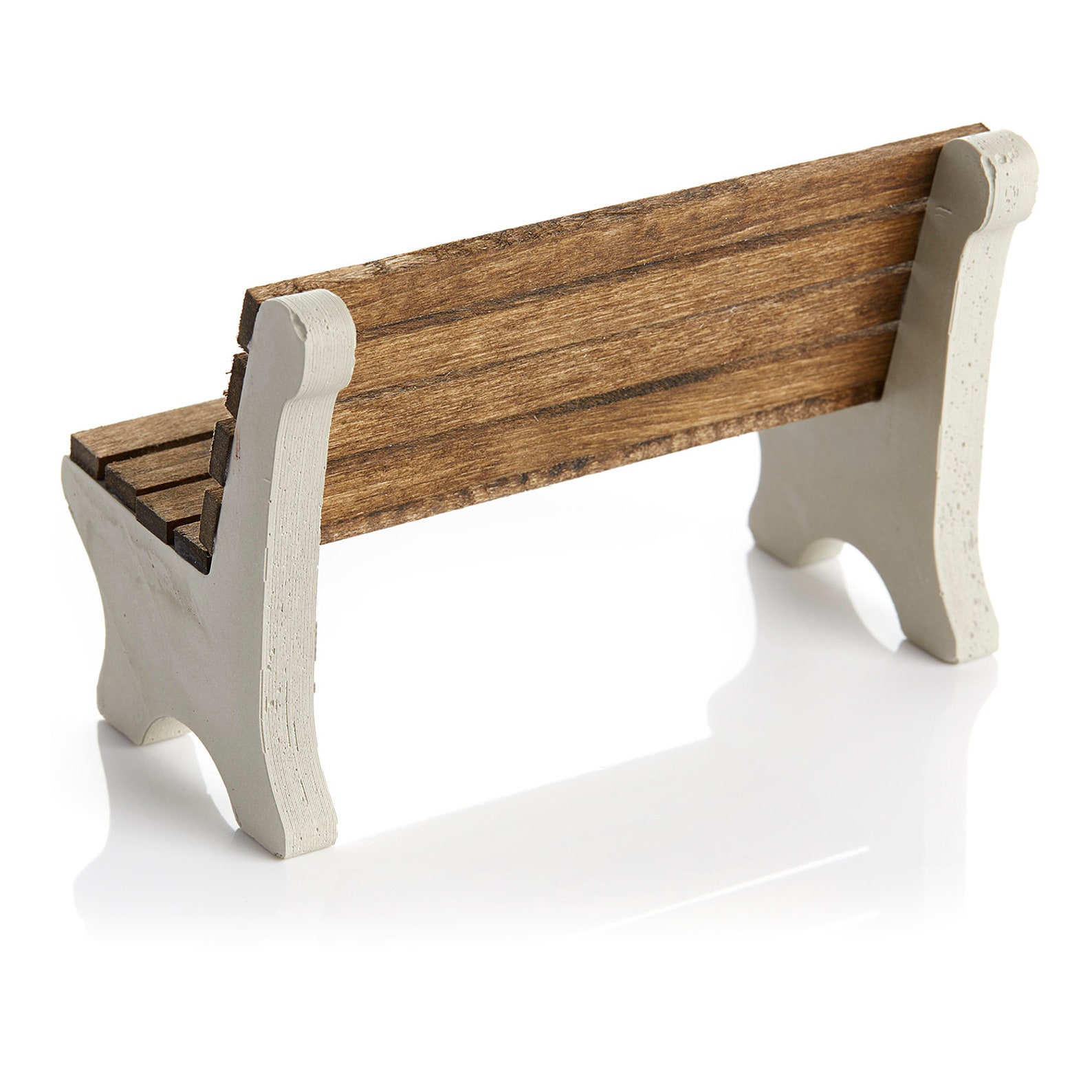 1:12 Scale Mini Outdoor Bench | Dollhouse Miniature Furniture ...