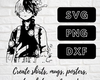 Shoto Todoroki Svg - Etsy