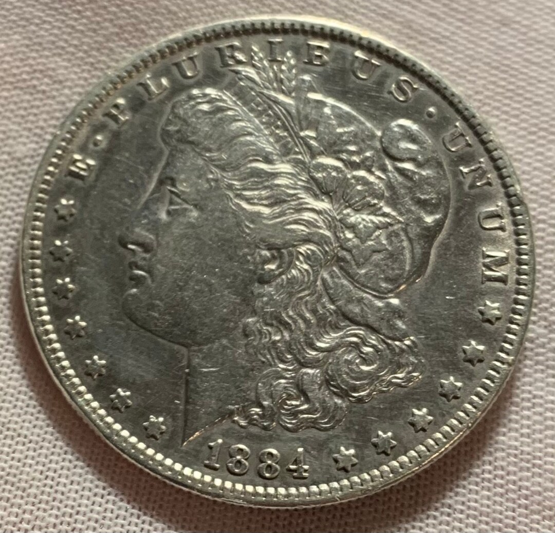 1884 Morgan Silver One Dollar, Morgan Dollar, 1 Dollar, Philadelphia ...
