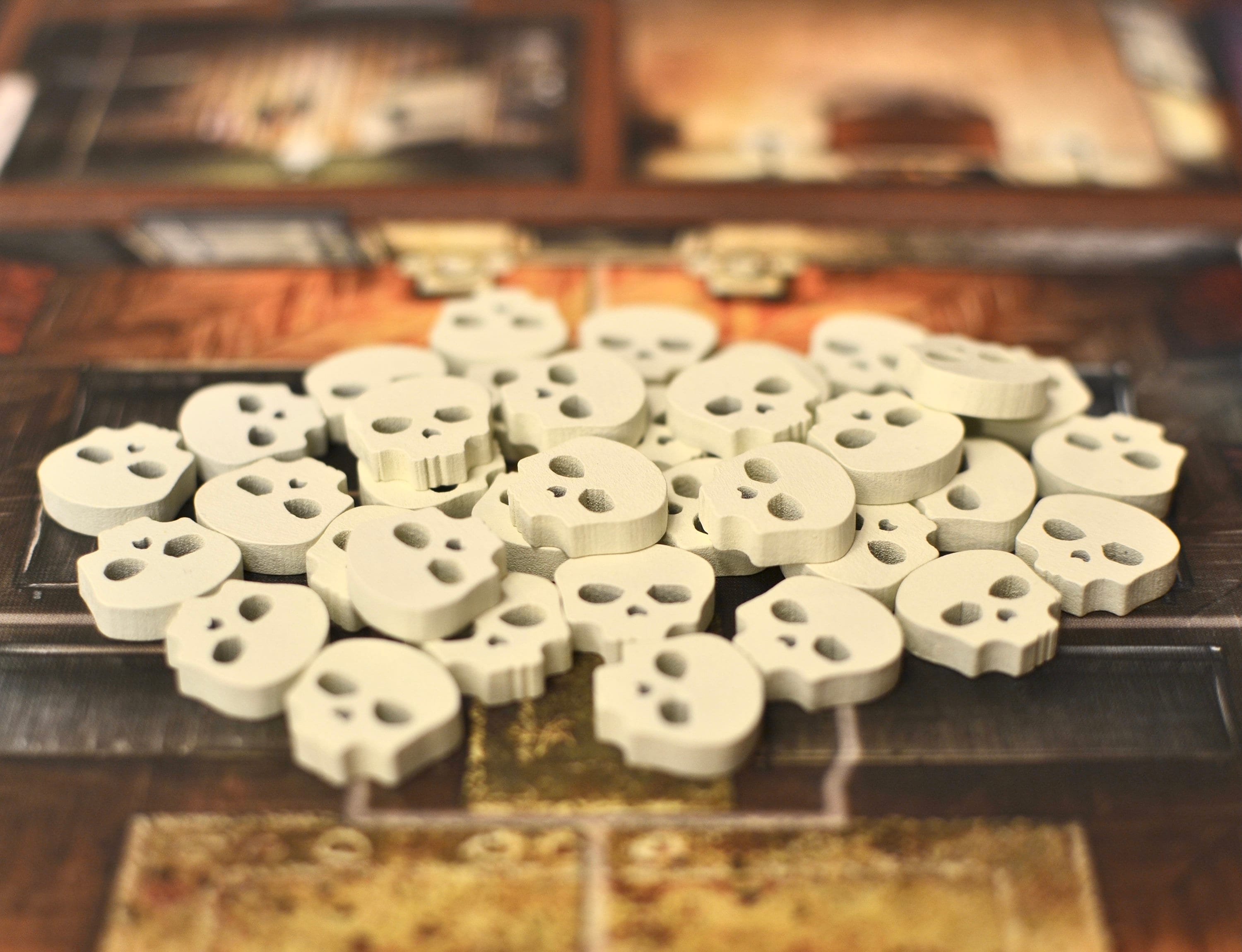 Custom Wooden Mini White Skull Tokens for Board Games Hit - Etsy