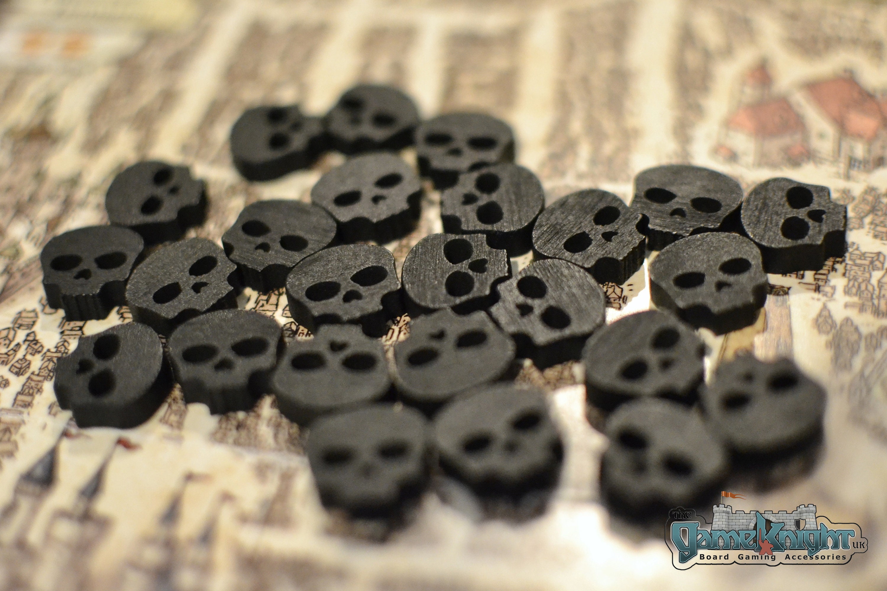Custom Wooden Mini Black Skull Tokens for Board Games Hit - Etsy