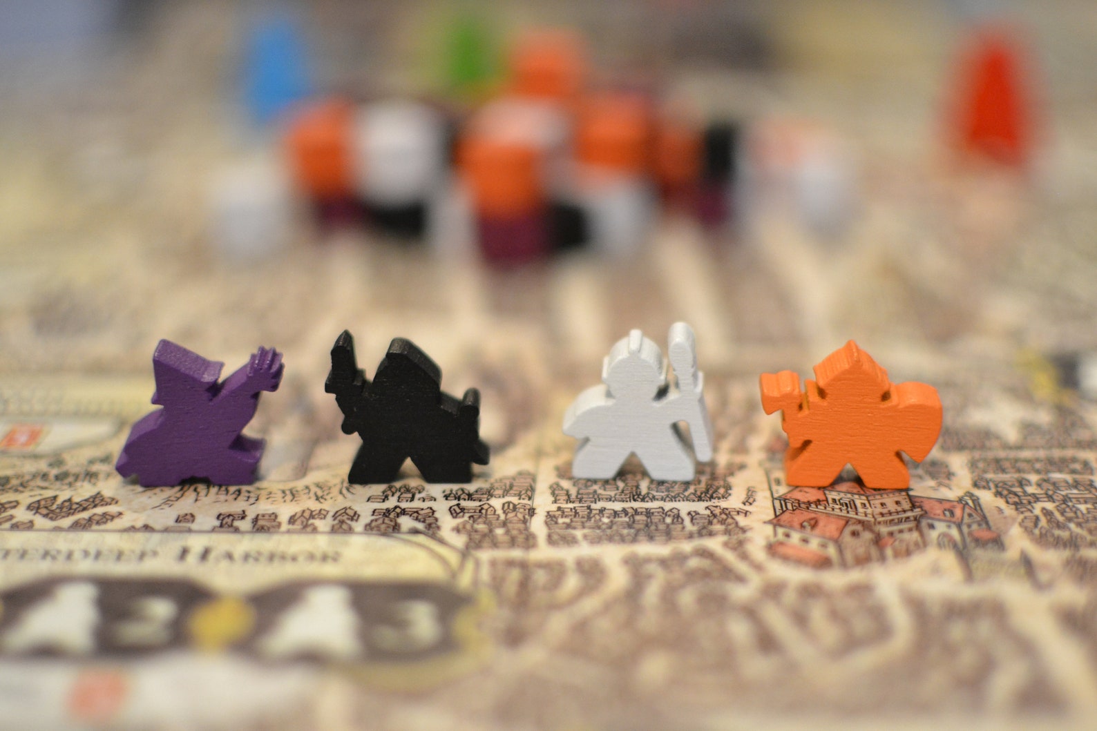 Set of 100 Custom Wooden Meeples for Lords of Waterdeep the | Etsy UK