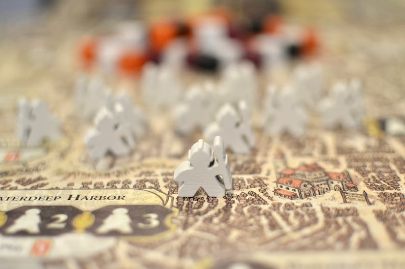 Set of 100 Custom Wooden Meeples for Lords of Waterdeep the | Etsy UK