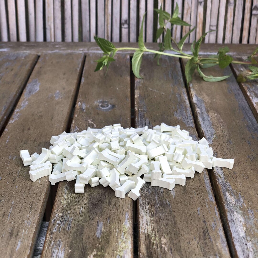White Wooden Bone Tokens for Board Games and D&D - Etsy