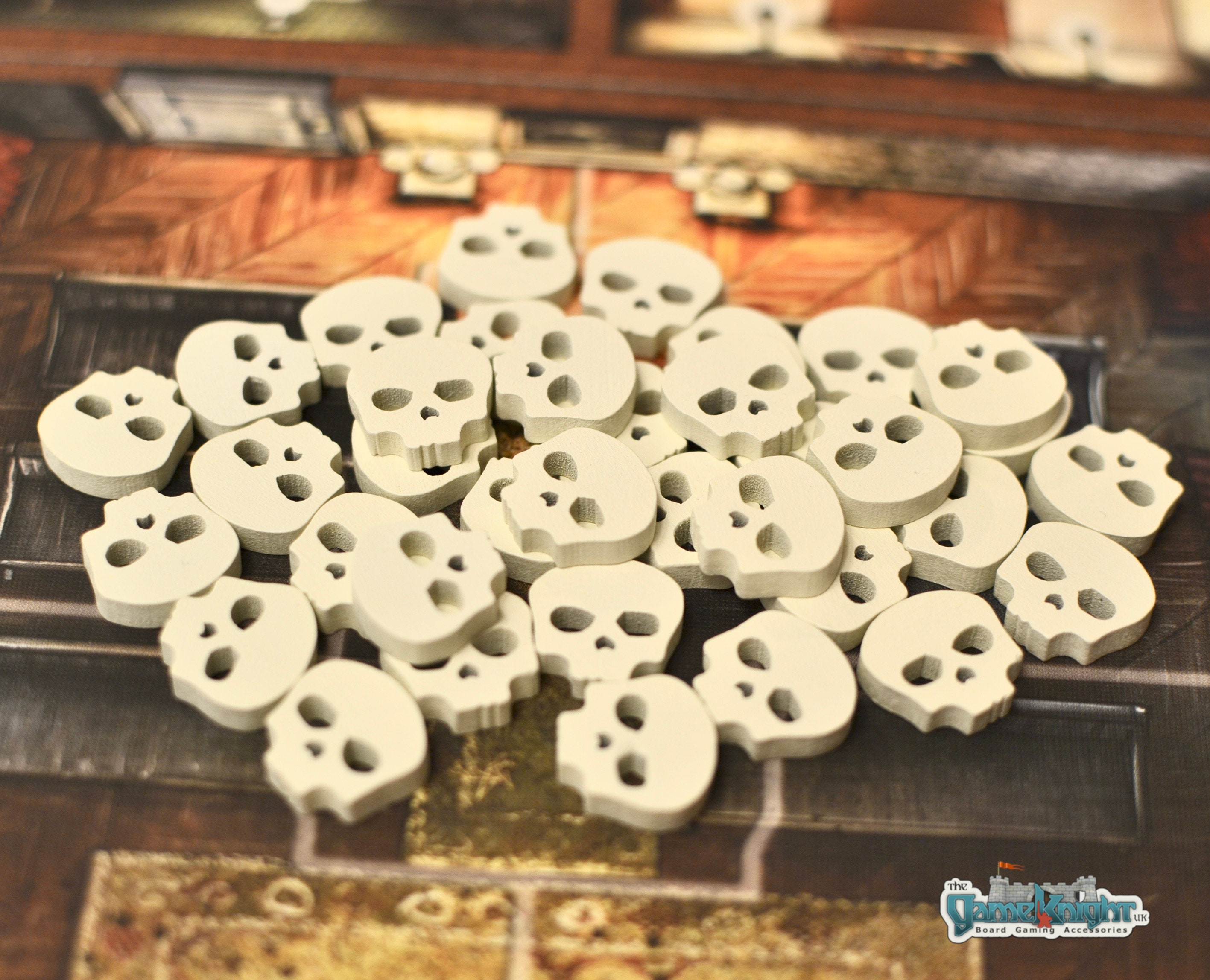 Custom Wooden Mini White Skull Tokens for Board Games Hit - Etsy