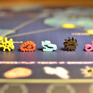Pandemic Board Game Custom Wooden Virus Token Upgrade Set of 109 - Etsy