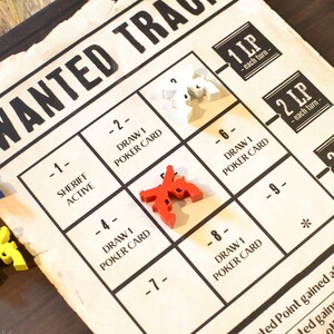 Western Legends Board Games Tokens & Meeples Wooden Upgrades Set of 18 ...