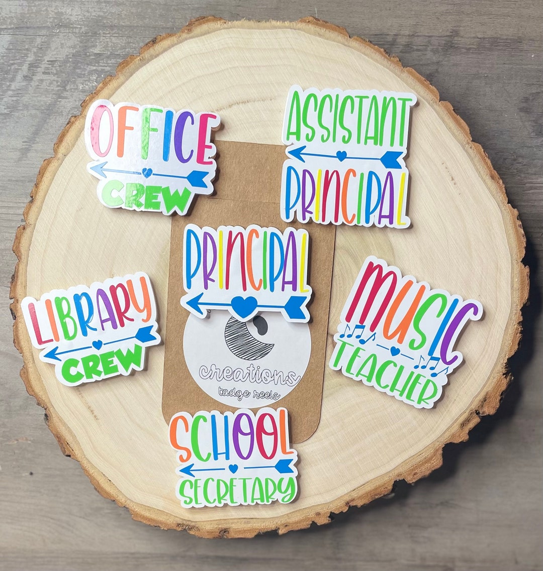 School Themed Badge Reels, Principal Badge Reel, Assistant Principal ...