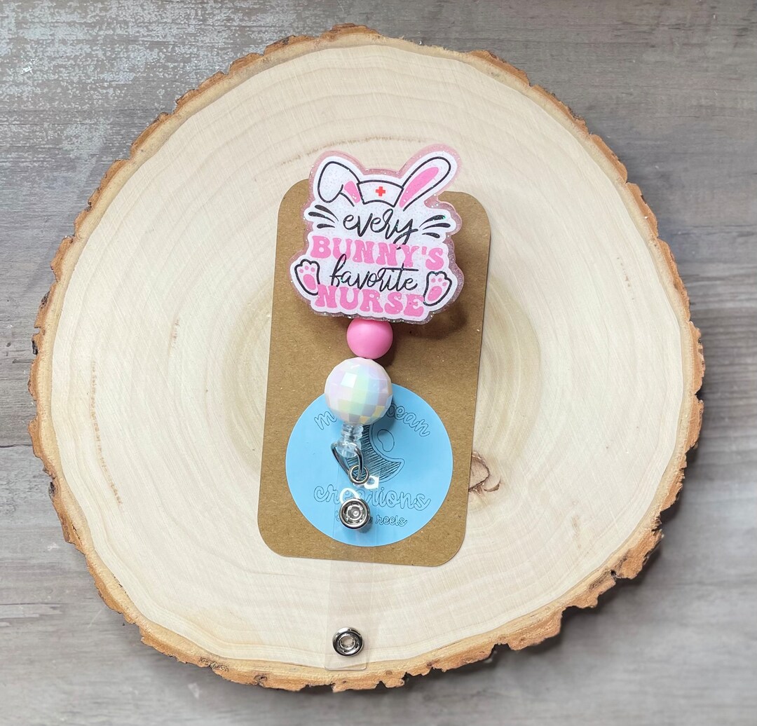 Easter Themed Badge Reels, Bunny Badge Reels, Nuse Badge Reels, Every ...