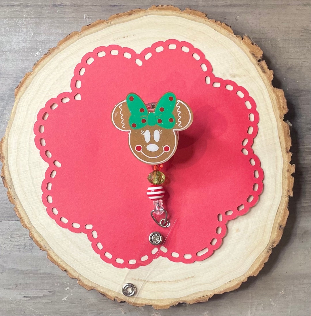 Christmas Badge Reels, Gingerbread Badge Reels, Holiday Badge Reel ...