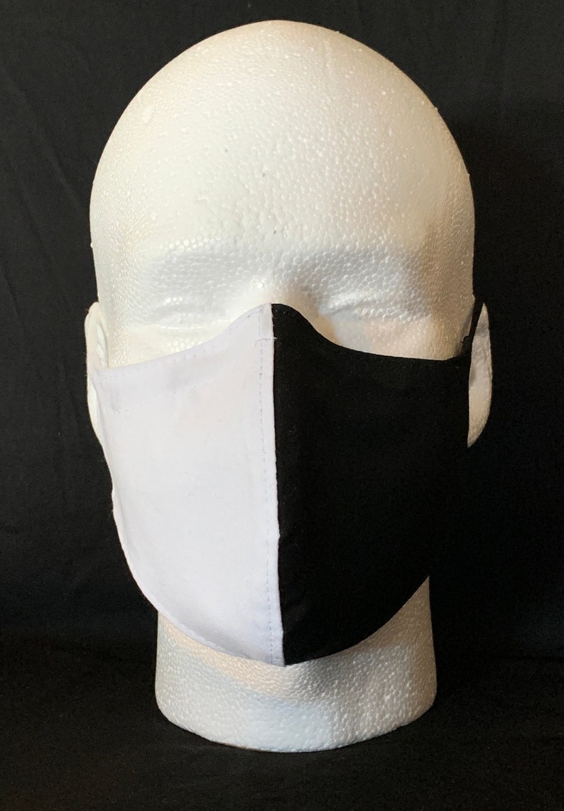 Two-tone Reusable Face Masks - Etsy