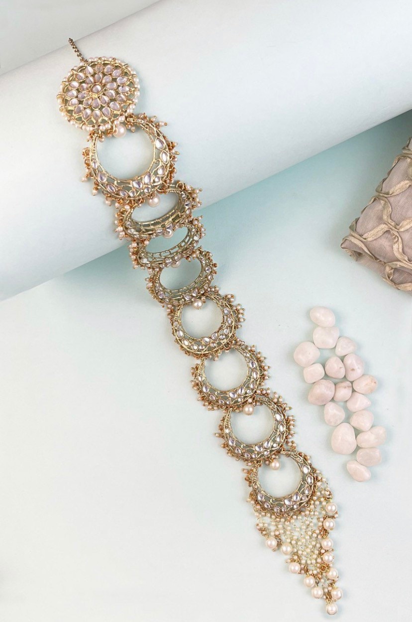 Gold Hair Braid Kundan Braid Bridal Wedding Hair Braid - Etsy