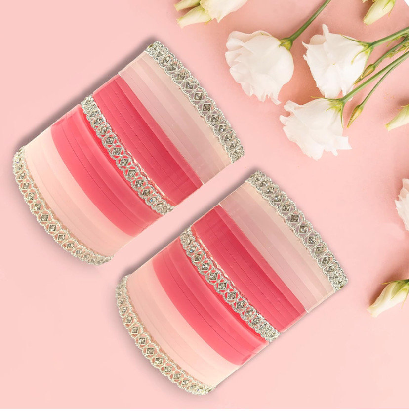Kiara Advani Pink Choora Set Wedding Bangles Choora Bangles Bridal ...