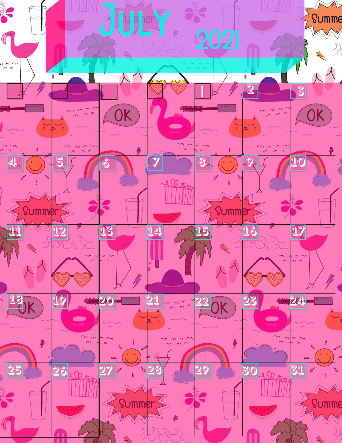 Summer gratitude journal to-do list weekly daily habit | Etsy