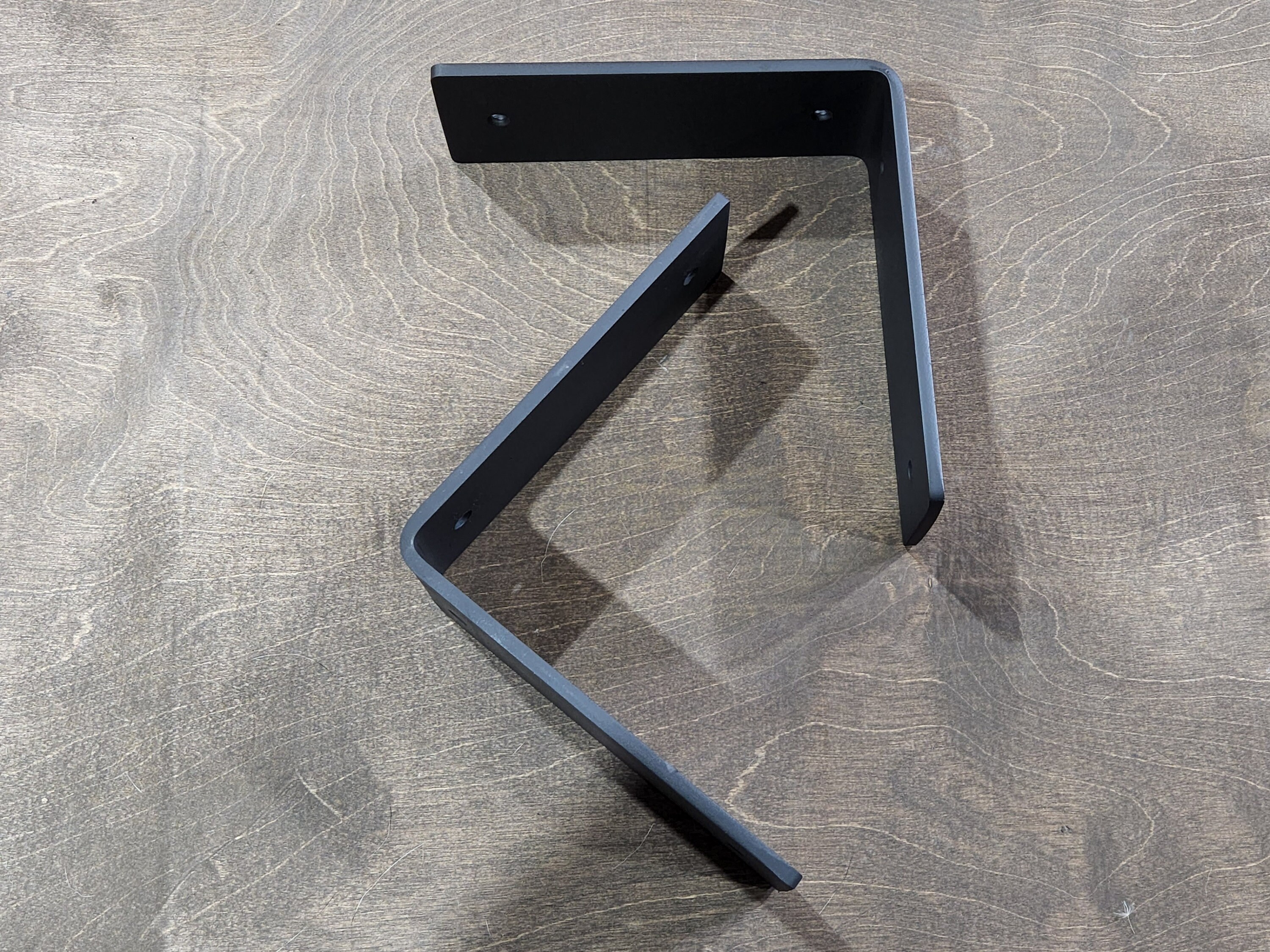 3 Squared Iron Live Edge Shelf Bracket - Etsy