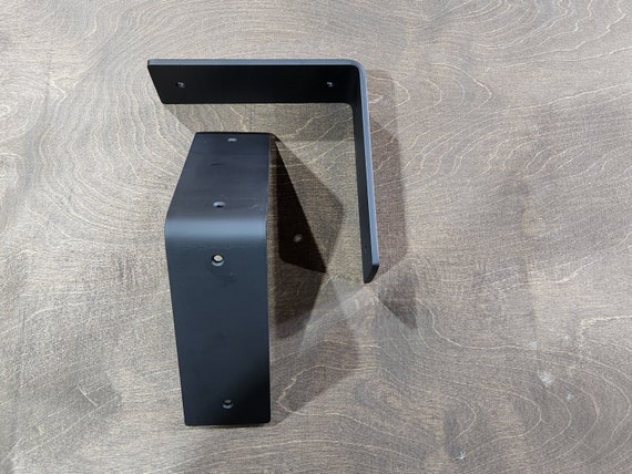 3 Squared Iron Live Edge Shelf Bracket - Etsy
