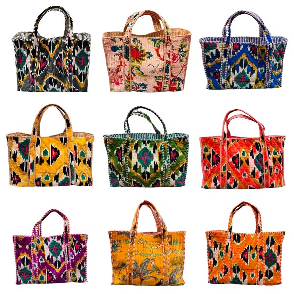 Indian Velvet Tote Bag - Etsy