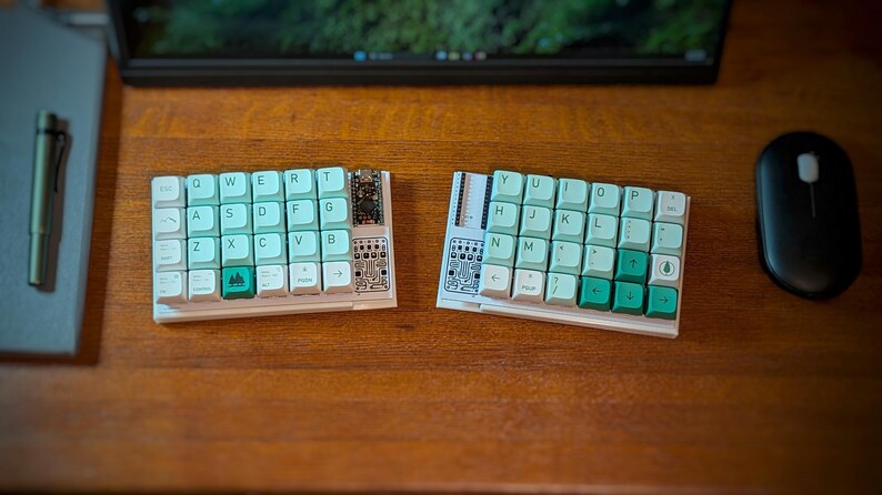 Custom Biba40 Split Mechanical Keyboard – 40% Wireless Keyboard With ...