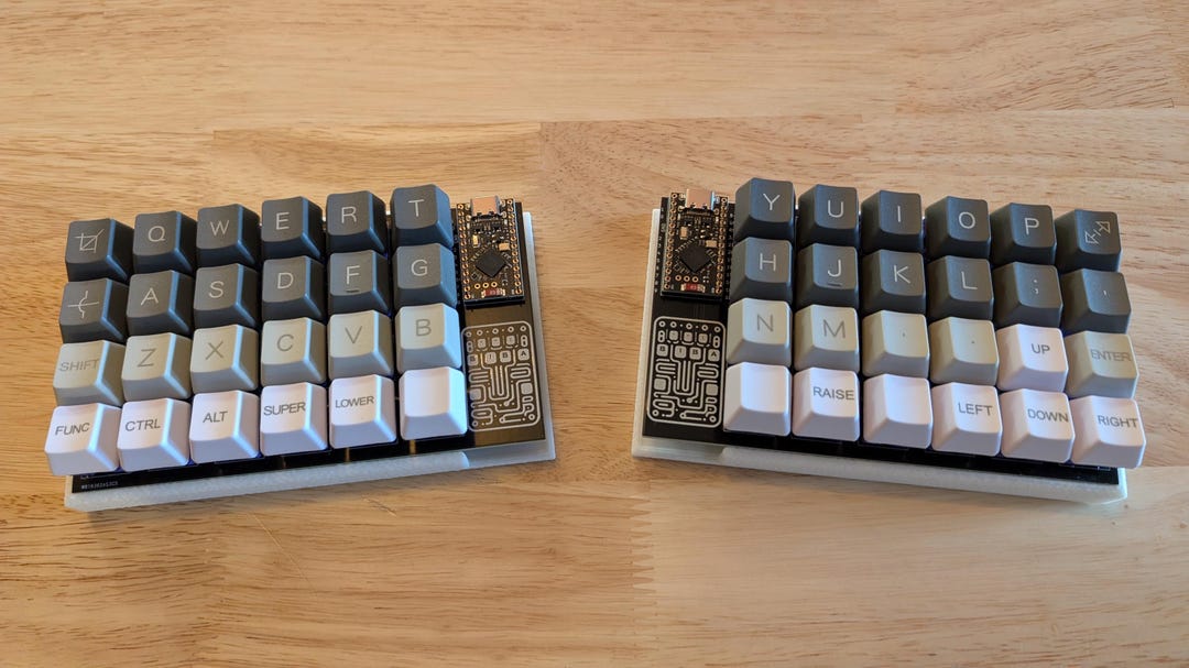 Custom Biba40 Split Mechanical Keyboard – 40% Wireless Keyboard With ...