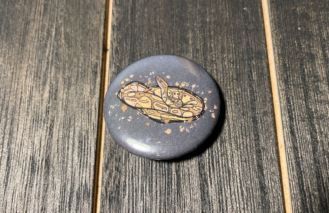 Graffiti Ball Python Button - Etsy