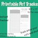 Printable Critter Tracker | Reptile Feeding Tracker | Feeding Tracker ...