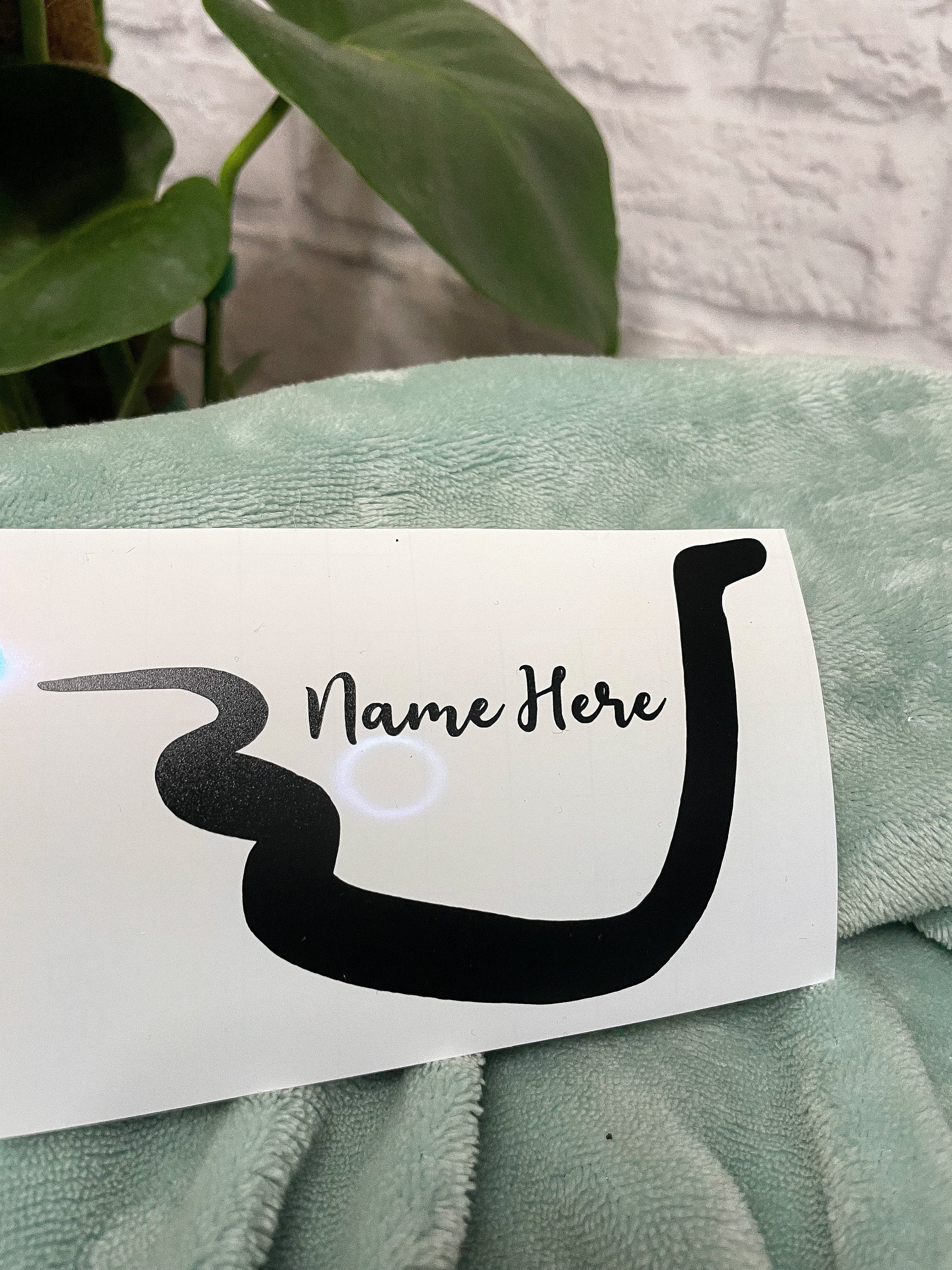 Customized Ball Python Vinyl Decal Personalized Snake Tank - Etsy