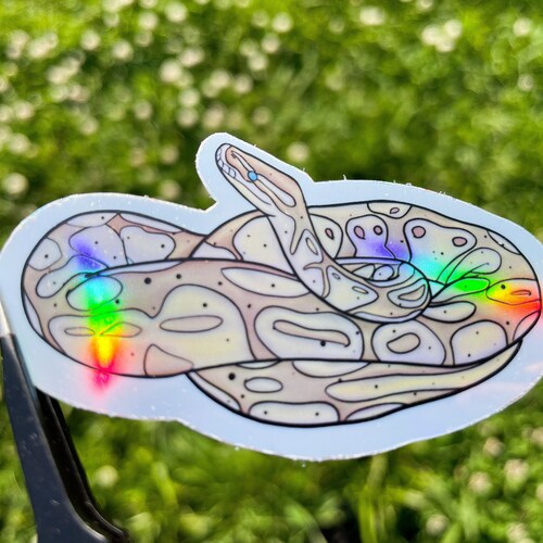 Ball Python Heart Sticker - Etsy