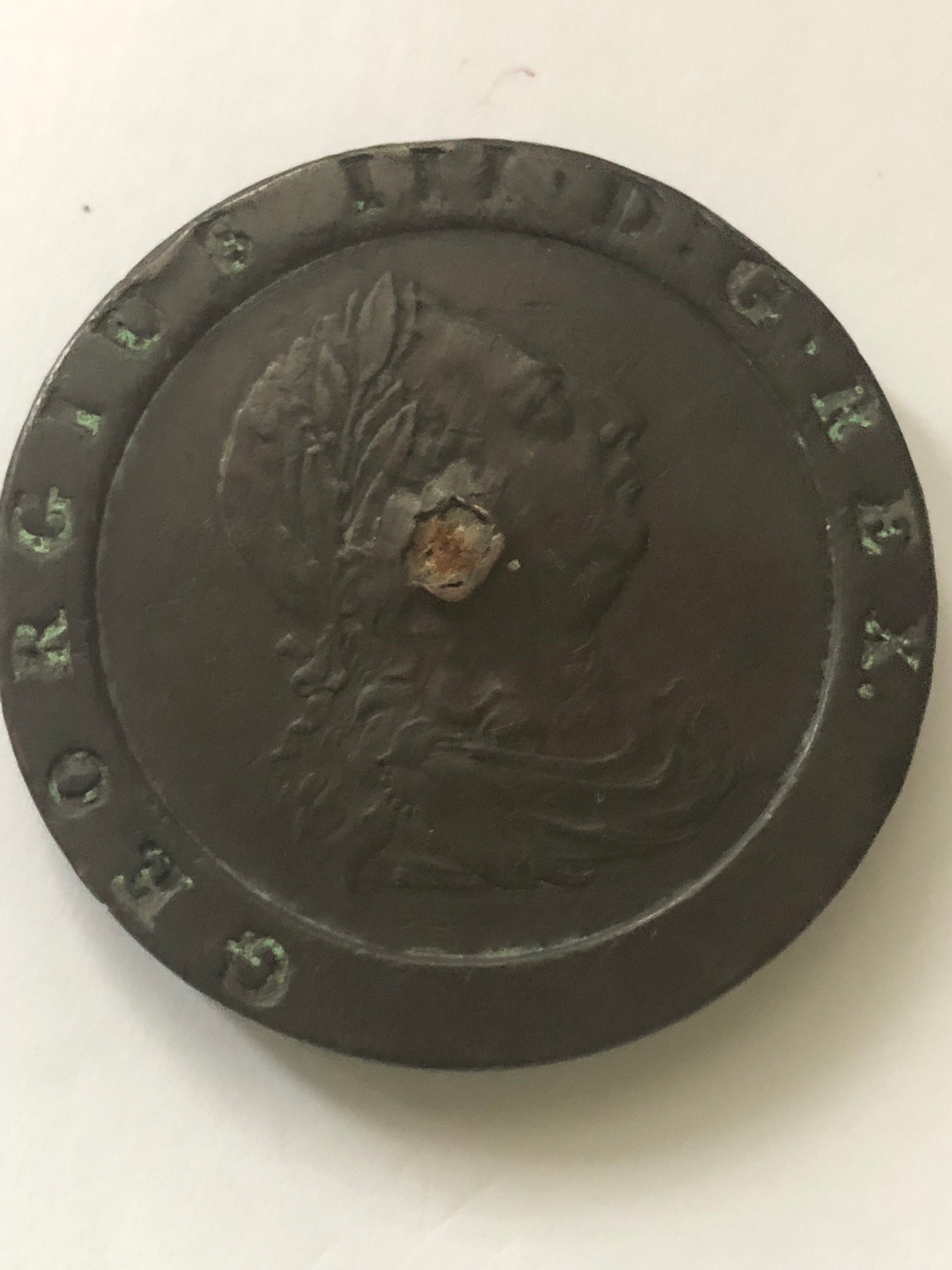 1797 King George III Cartwheel Two Pence Copper Coin - Etsy