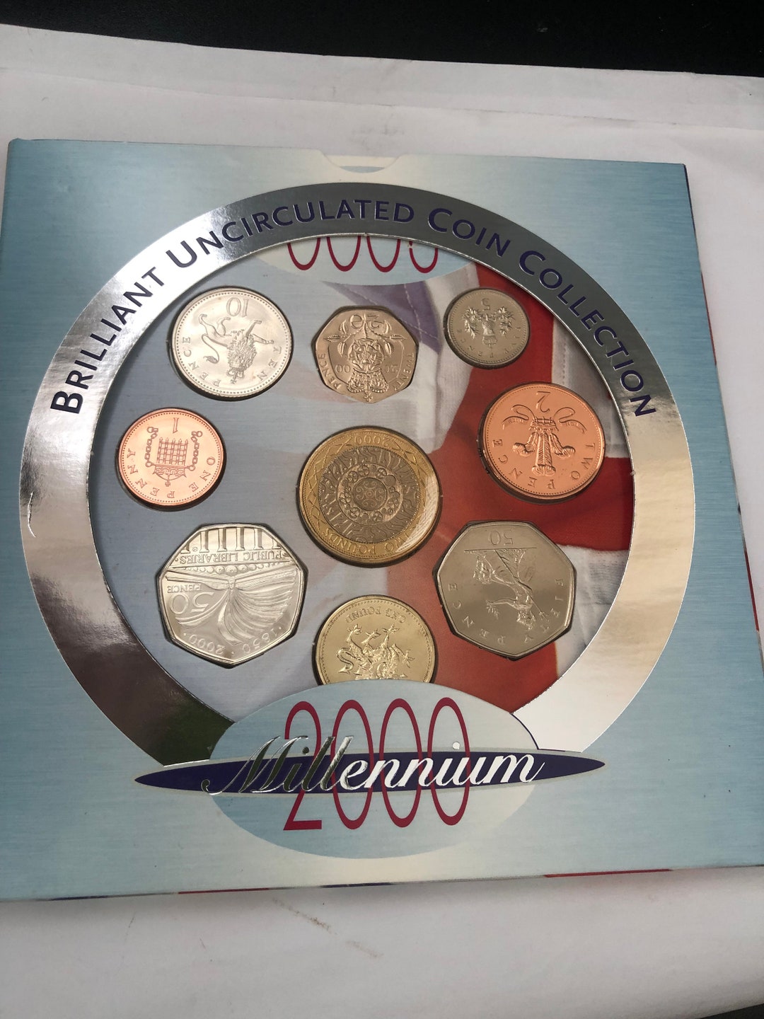 2000 Millennium 9 Coin Collection Set Sealed - Etsy