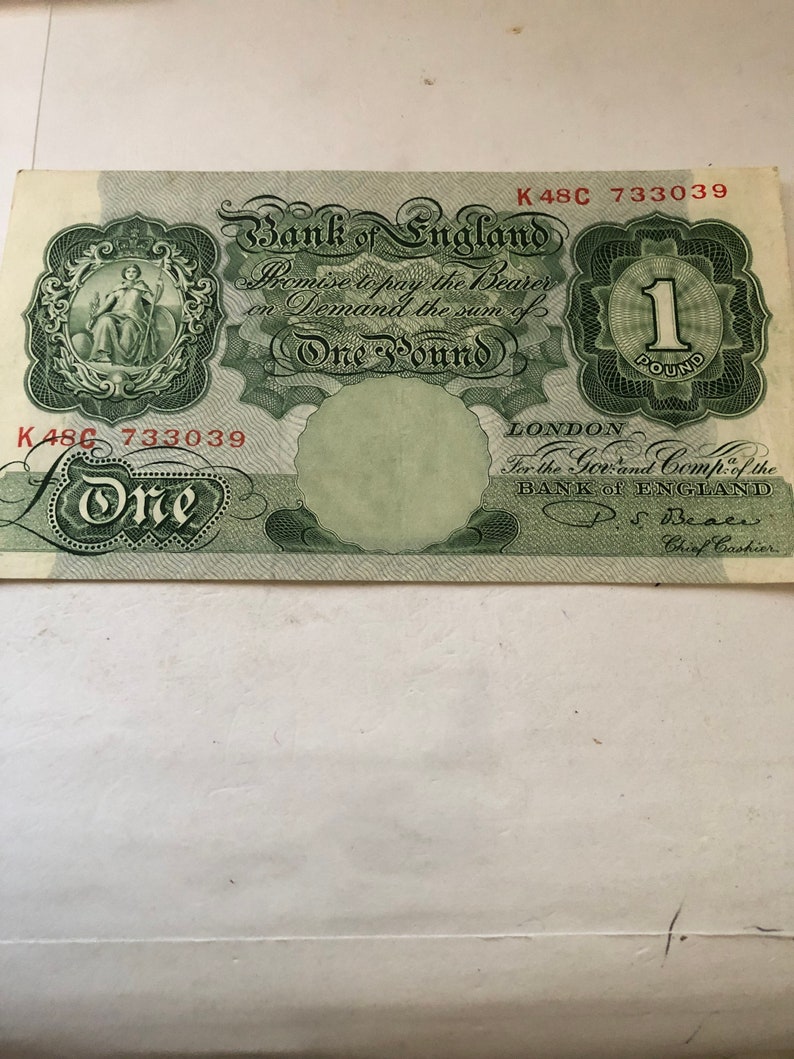 Bank of England One Pound Notes Choice of 7 - Etsy