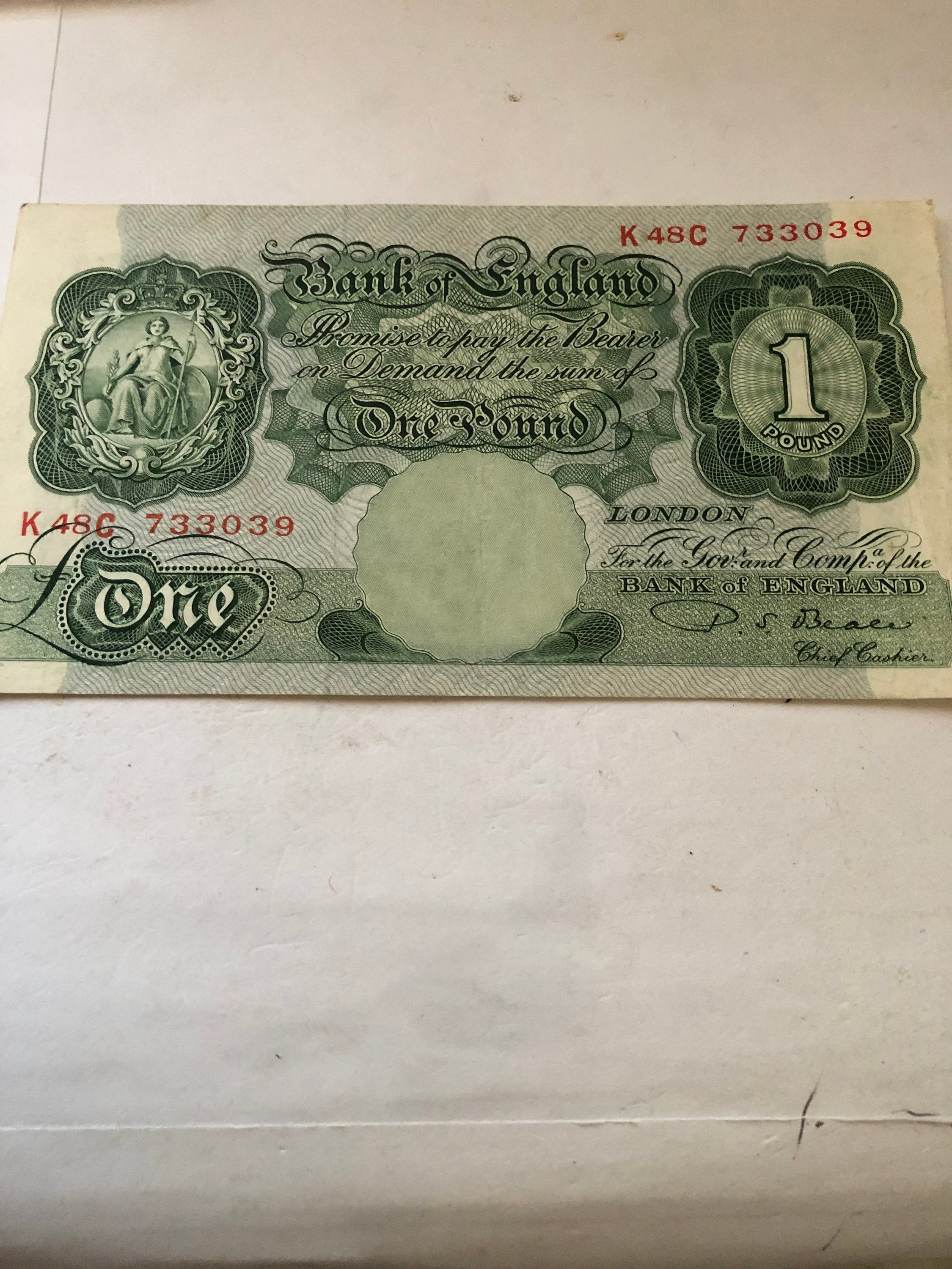 Bank of England One Pound Notes Choice of 7 - Etsy