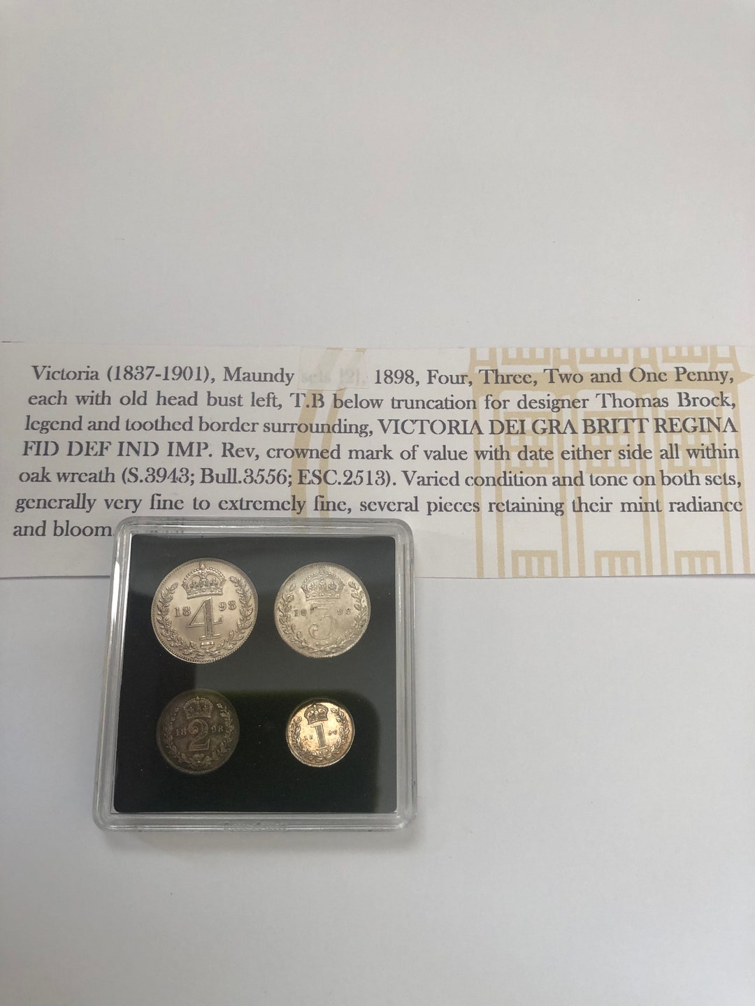 1898 Queen Victoria Maundy Coin Set - Etsy