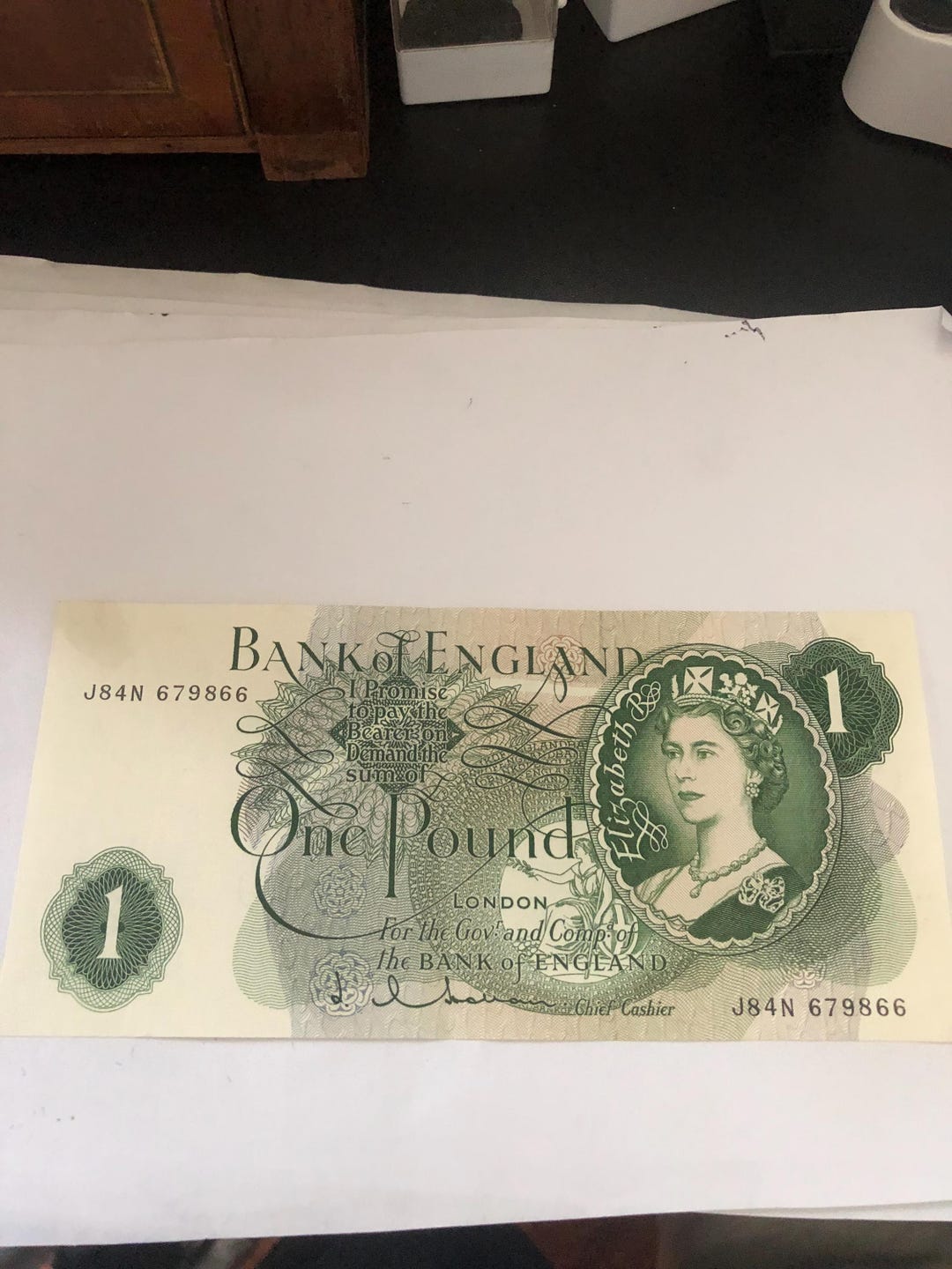 Queen Elizabethii Bank of England One Pound Note J84N 679866 - Etsy