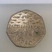 Rare Collectable 50p Coin Britannia Queen Elizabeth II London UK Money ...