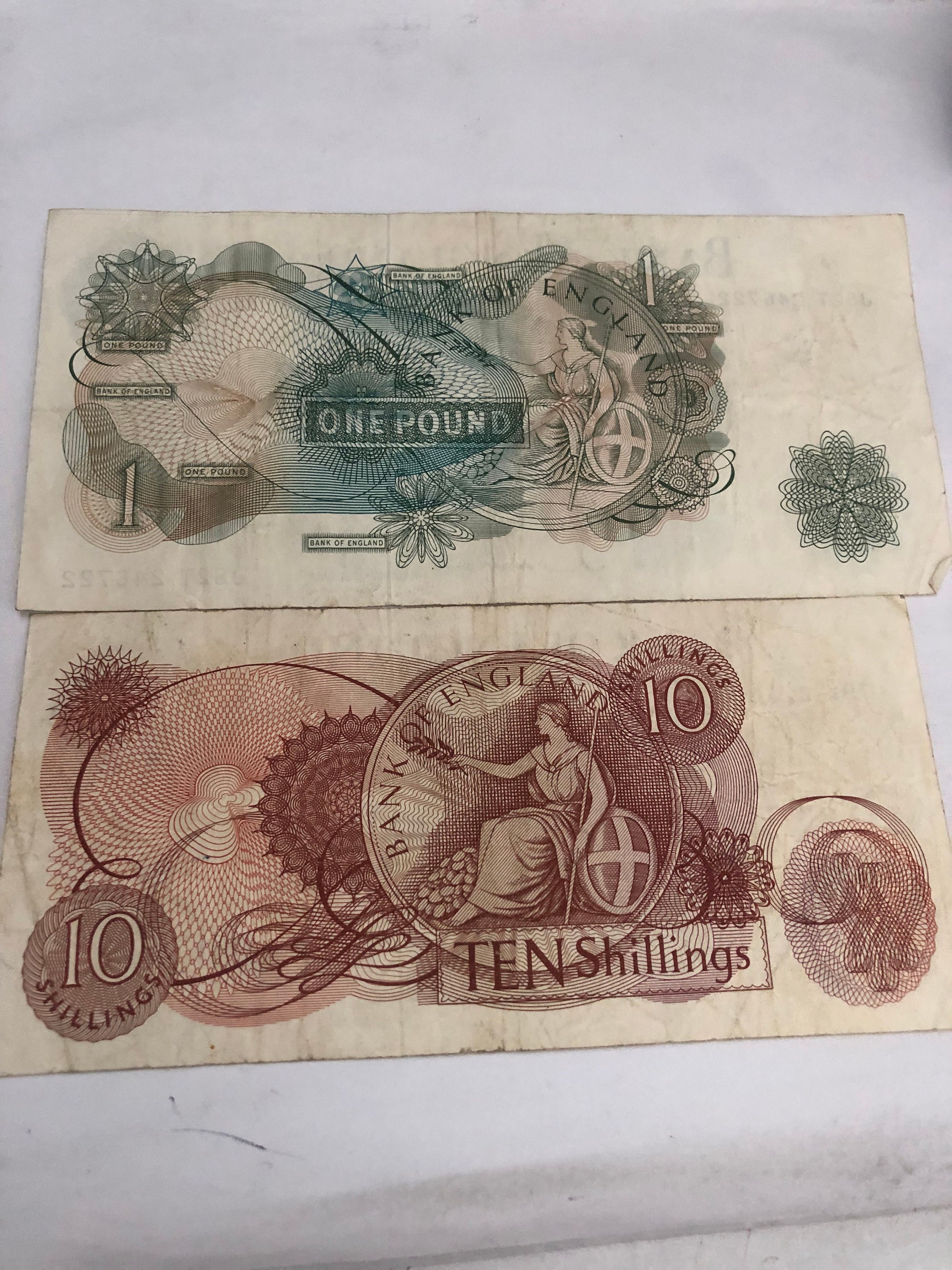 Bank of England Paper Money J82T 246722 / 79K 227392 2 Notes per Lot - Etsy