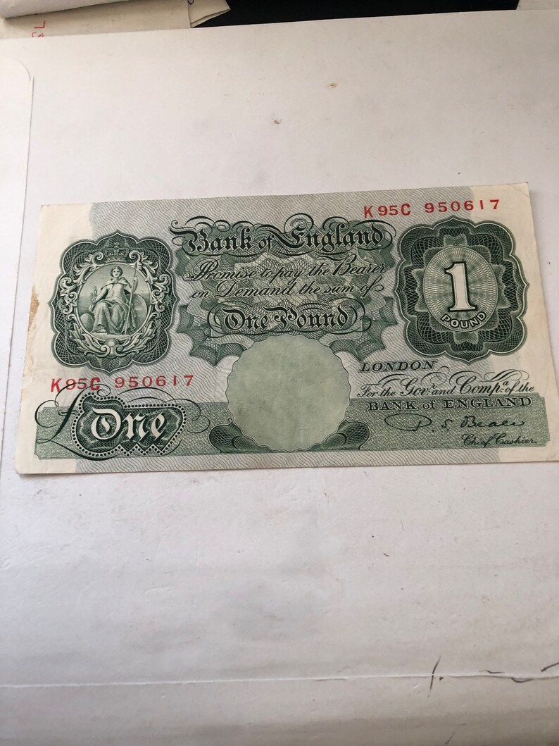 Bank of England One Pound Notes Choice of 7 - Etsy