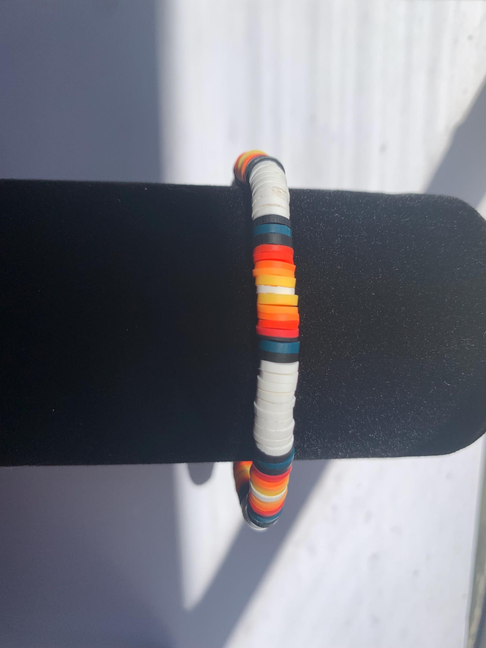 Sunset Themed Clay Heishi Beaded Bracelet | Western Sunset Bracelet ...