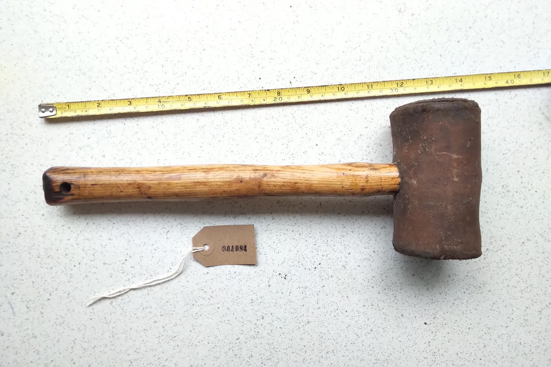 Rawhide Hammer in Very Good Condition With Head Intact Cleaned and ...