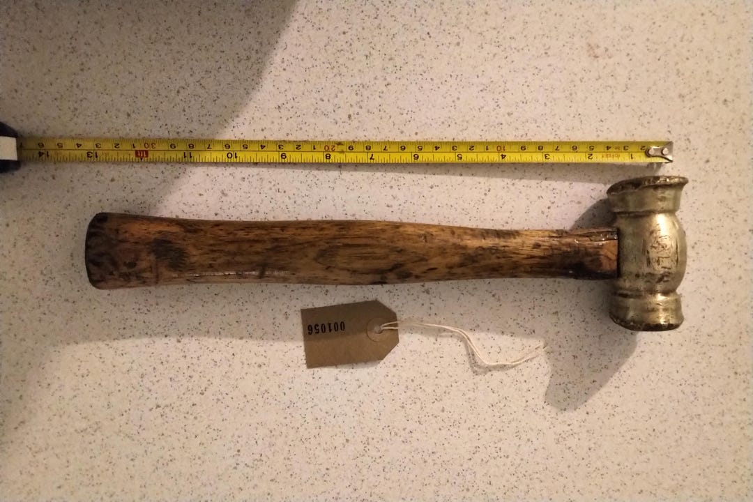 Brass Headed Hammer in Good Condition but Showing the Scars of Use ...