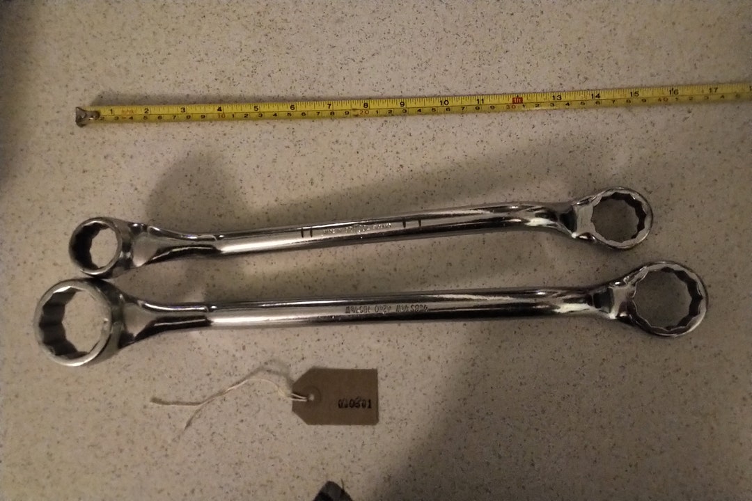 Two Very Large Imperial Britool Ring Spanners in Excellent Condition ...