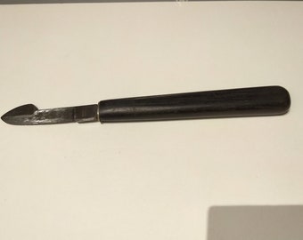 Antique Ink Eraser & Wax Seal Lifter and Quill Cutter/c19th Steel and ...