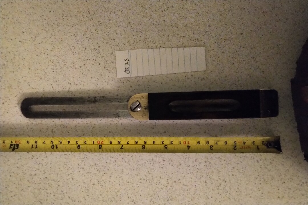 Rosewood and Brass Sliding Bevel. Fully Refurbished in Excellent ...