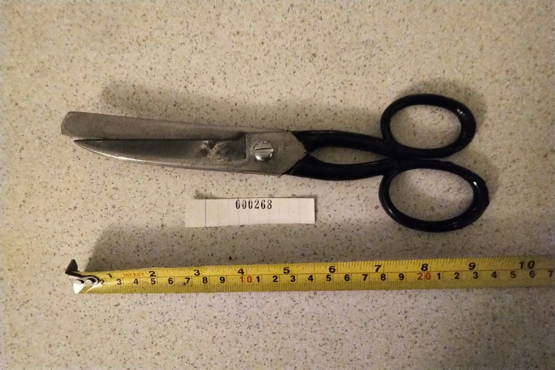 Odd Shaped Heavy Duty Scissors by Wood in Good Working Condition Honed ...