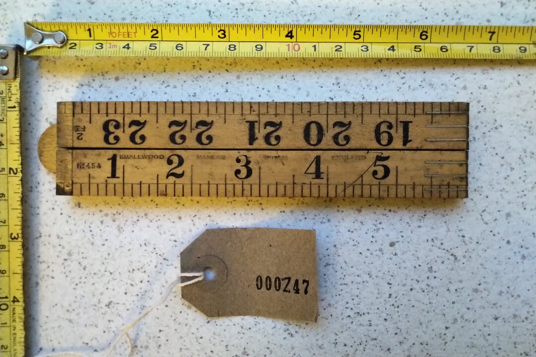 Folding 2 Foot Boxwood Ruler by I & D Smallwood No 454 in Exceptional ...