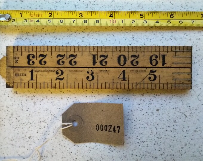 Folding 2 Foot Boxwood Ruler by I & D Smallwood No 454 in Exceptional ...