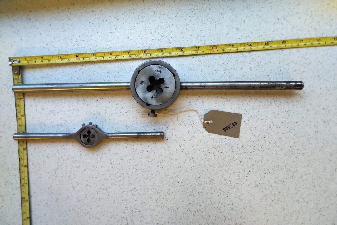 Two Die Holders (imperial Sizes) Including Two Dies in Good Condition ...