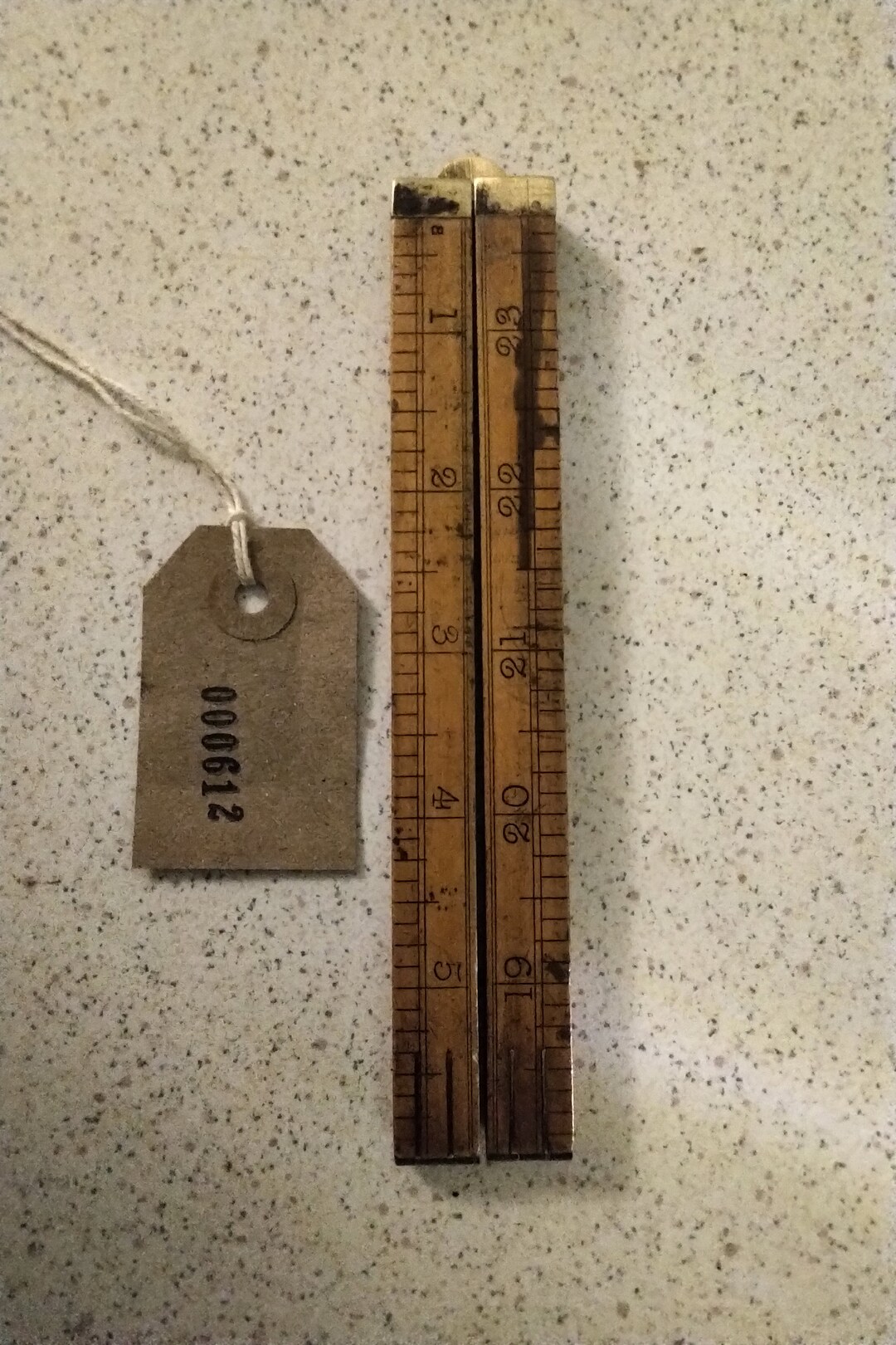 24 Inch Boxwood Folding Ruler by J Raybone Model Number 1166. in Good ...