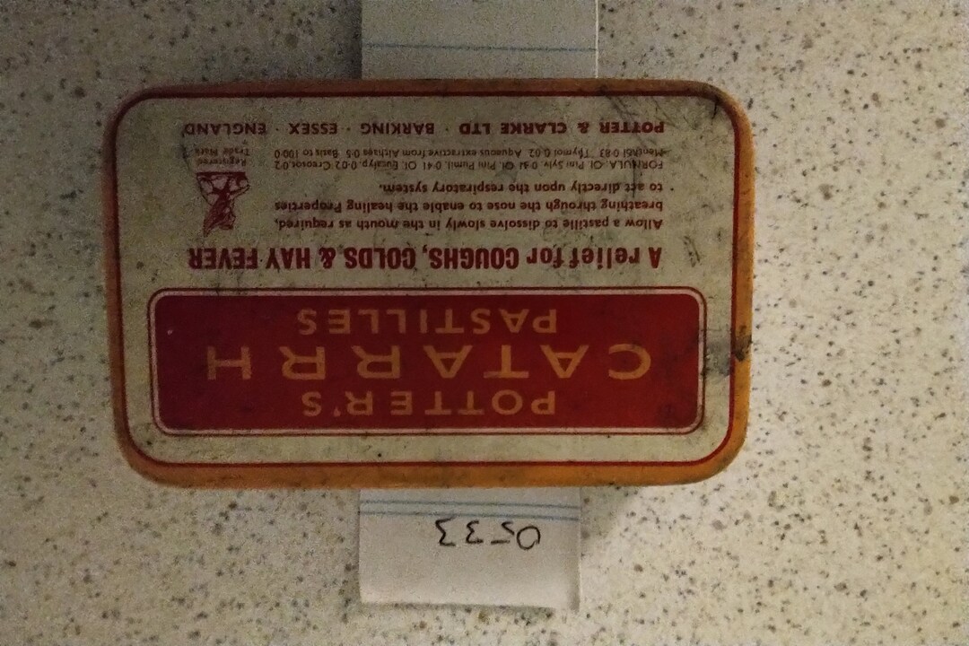 Vintage Tin "potters Catarrh Pastilles" in Fair Condition Although the ...