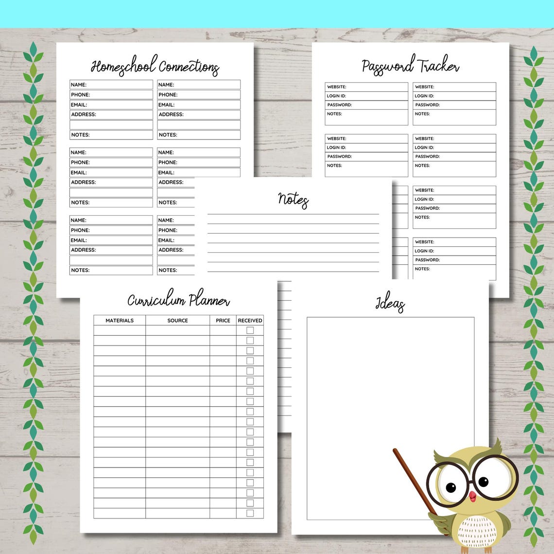 Homeschool Planner, Record Keeper, Home School Organizer, Teacher ...