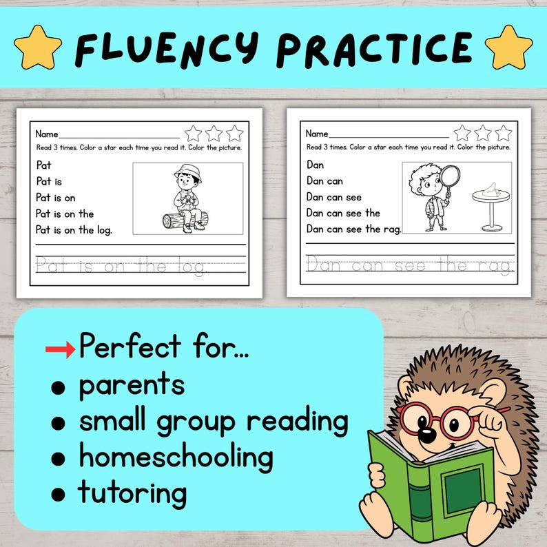 Kindergarten Worksheets, Reading Printables for Kindergarten, CVC ...